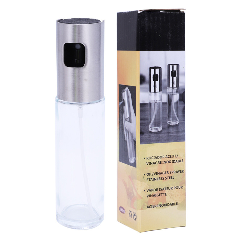 Portable Oil Sprayer Dispenser for Cooking-BBQ-Salad-Stainless Steel ...