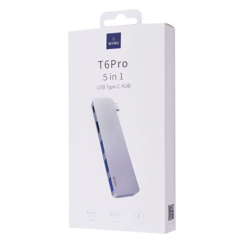 WIWU T6 Pro 5 in 1 USB Type-C Hub | onide.lk