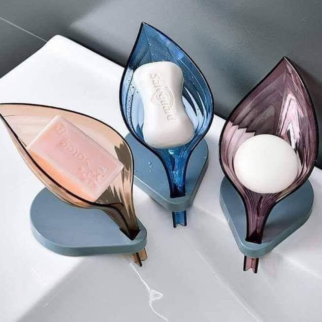 Leaf Shape Soap Box -Self Draining Soap Holder | Auramart.lk