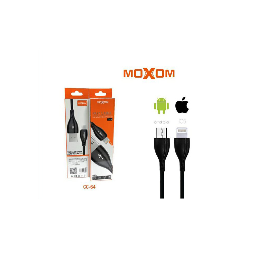MOXOM CC-64 2.4AMicro USB Fast Charge Cable | Auramart.lk