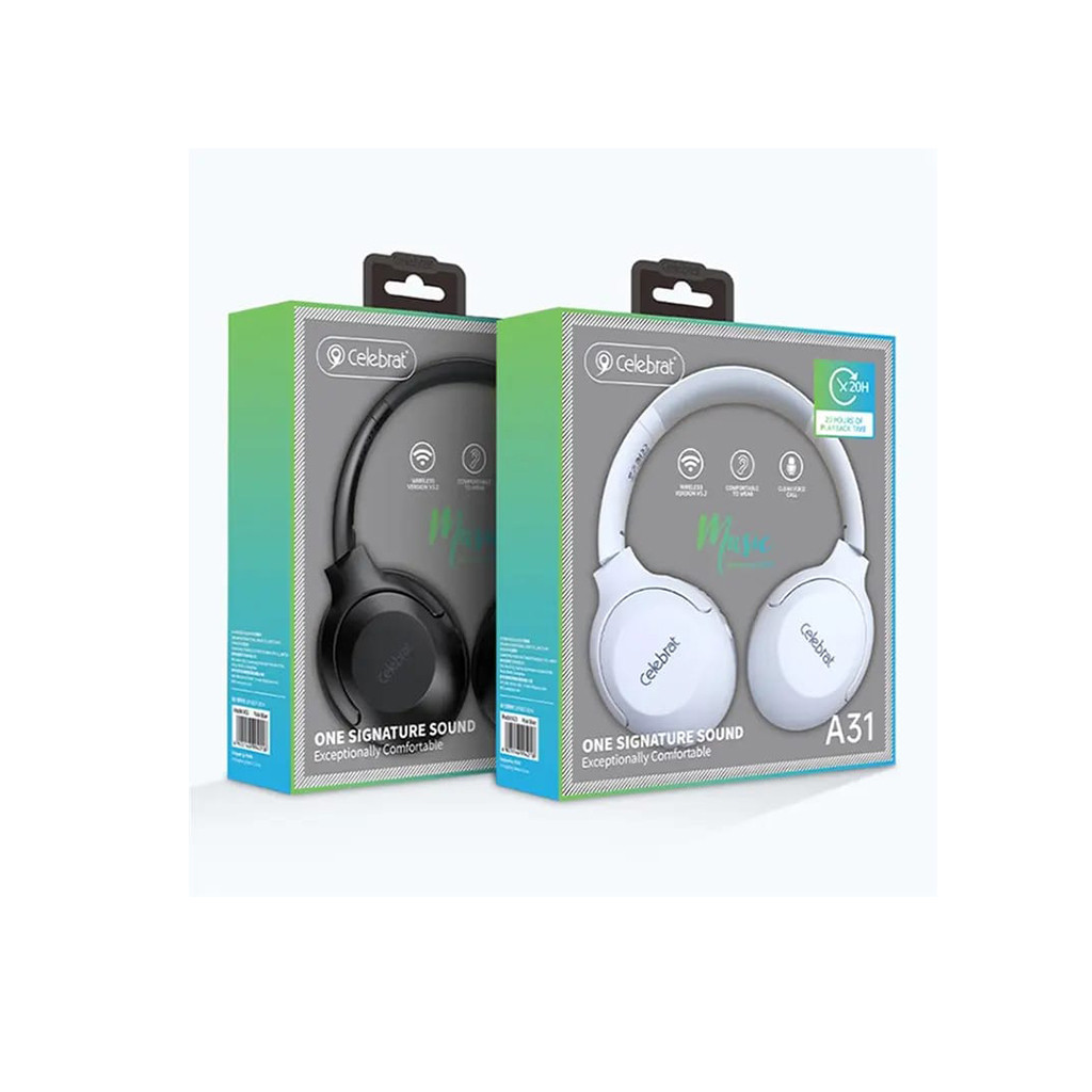 Celebrat A31 Foldable Portable Bluetooth Headphones | onide.lk