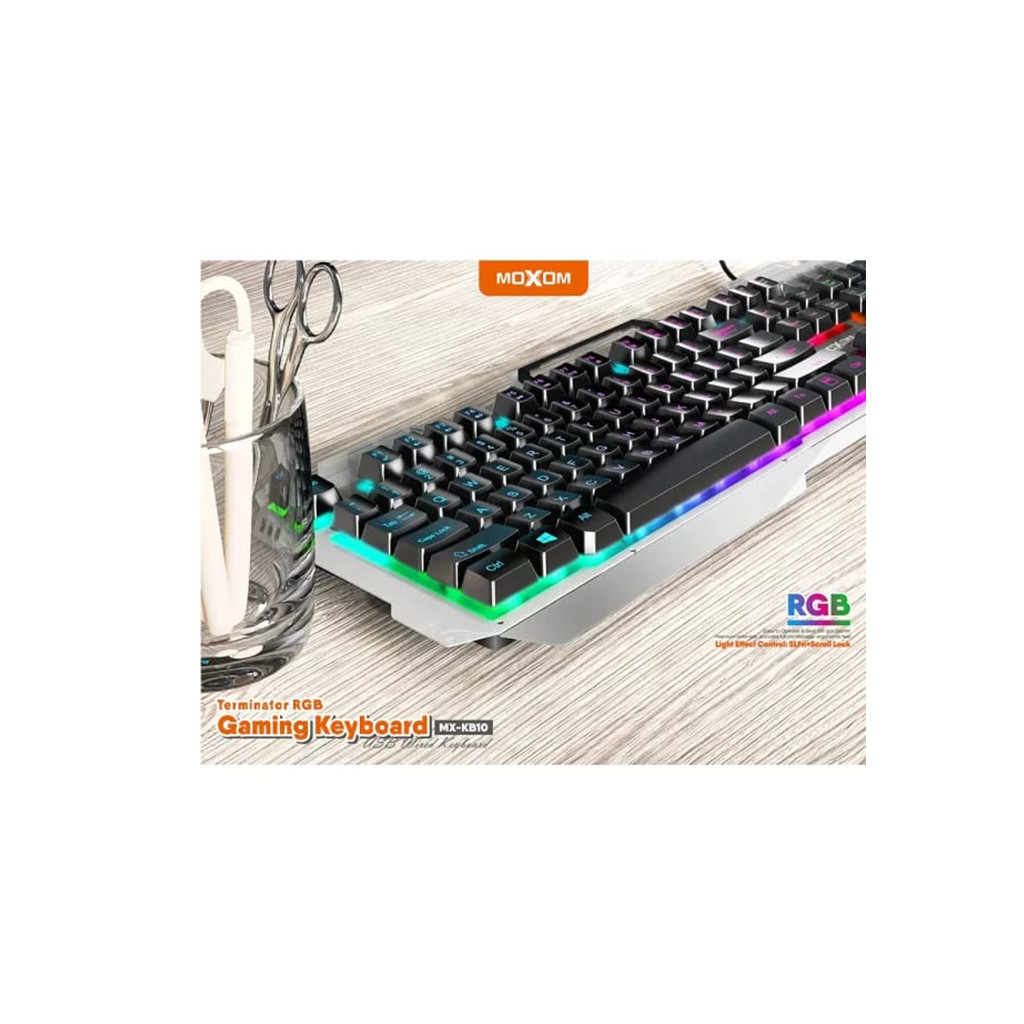 MOXOM MX KB10 Terminator RGB Gaming Keyboard | onide.lk