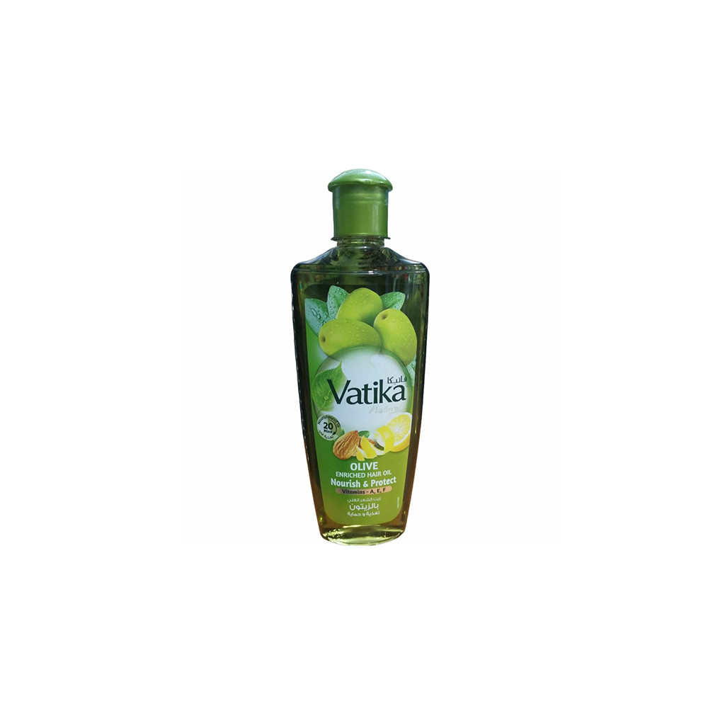 Vatika Olive Enriched Hair Oil Nourish and Protec-200ml | Auramart.lk