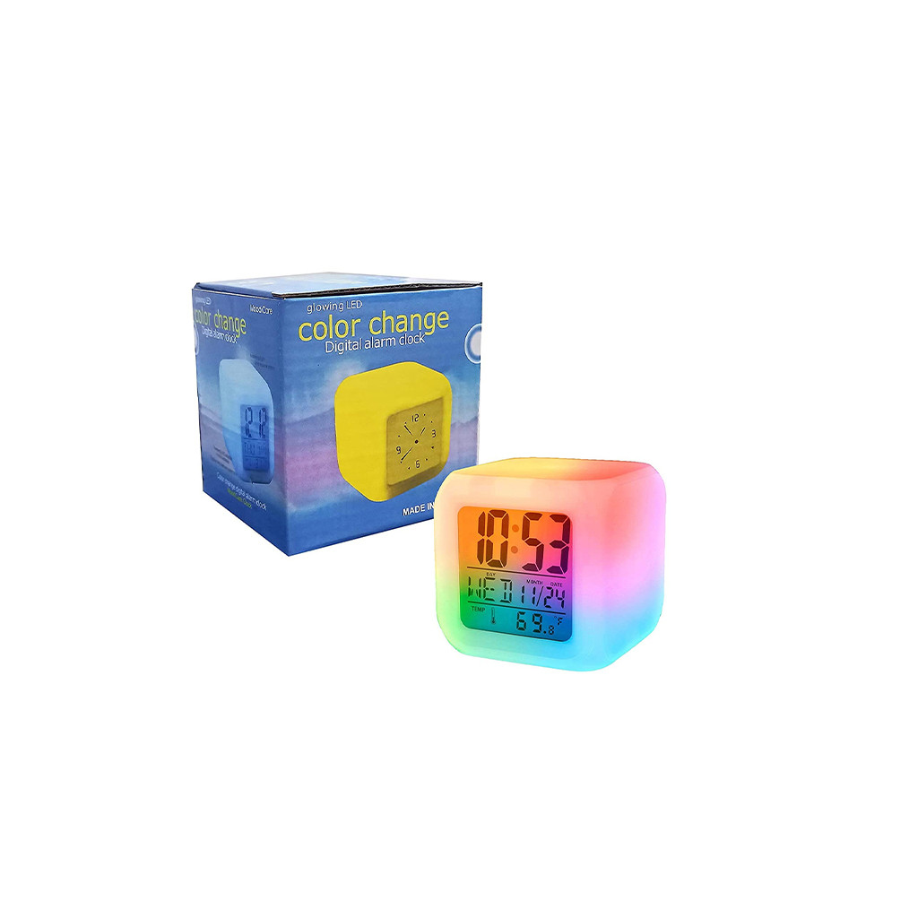 Color Change Digital Alarm Clock | Auramart.lk